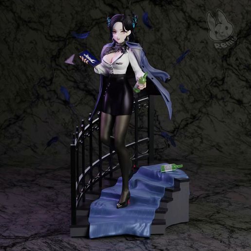 👾 Nerissa Ravencroft - HOLOLIVE VTUBER ADVENT・ 3D File for 3D printing ...