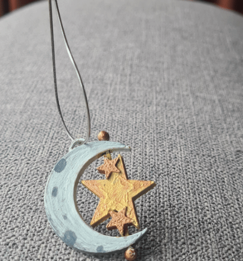 🌙 Moon Fidget Pendant・Free STL File for ・Cults