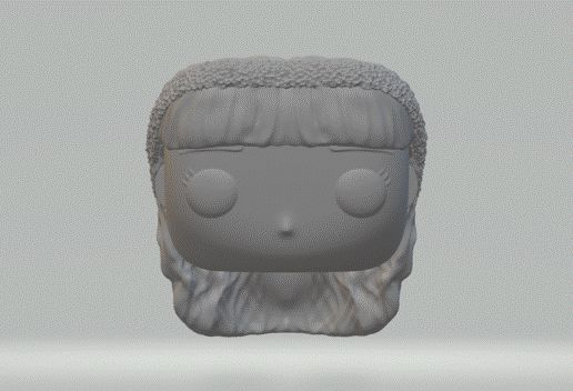 STL file GIRL HEAD 001 FUNKO POP 👧 ・Model to download and 3D print・Cults
