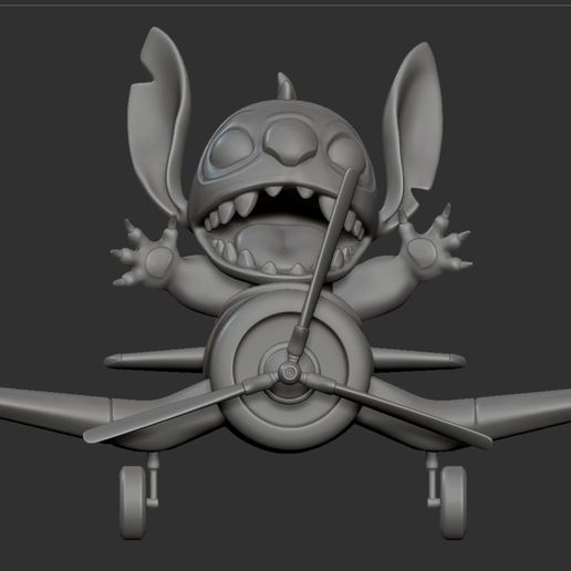 🧸 Stitch Aviator・ STL File for 3D printing・Cults