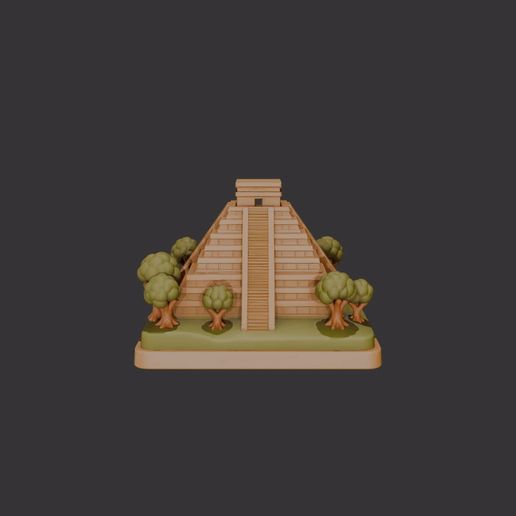 🗿 Chichen Itza Monument Diorama – STL and GLB 3D Model for Ancient ...
