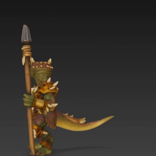 💂 Skullwarden - Kobold Bronze Guard with Spear・ STL File for 3D ...