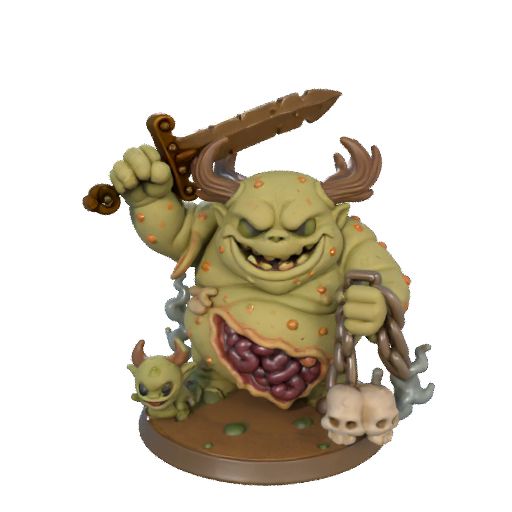 🦸 Chibi Nurgle・ STL File for 3D printing・Cults
