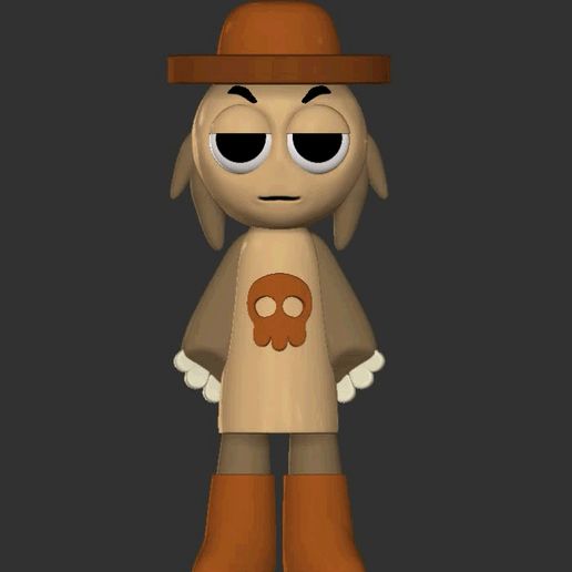 Archivo STL Tunner STL file Sprunki Incredibox STL 3D Character Fanart ...