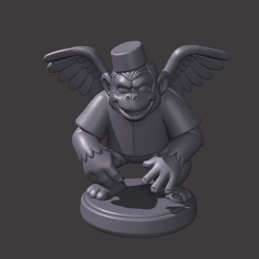 🐒 FLYING MONKEY - THE WIZARD OF OZ - 3D figure Infinity/Disney style ...