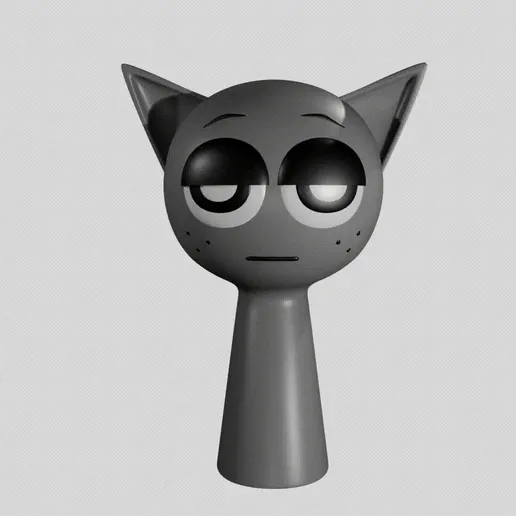 Файл STL GRAY SPRUNKI INCREDIBOX GREY | Sprunki 3D Model STL Fan Art 🎨 ...