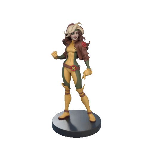 🦸 Rogue (Anna Marie LeBeau), X-Men / D&D Miniature・ STL File for 3D ...