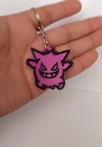 STL file keychain Gengar Pokemon 🗝️ ・3D printing model to download・Cults