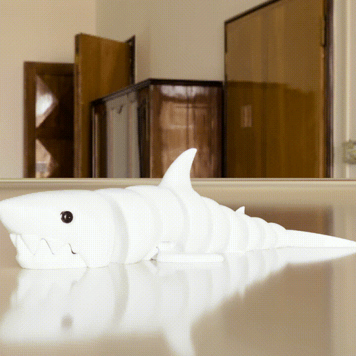 🦈 3D Printable Articulated Shark – Fun & Flexible Toy!・Free STL File ...