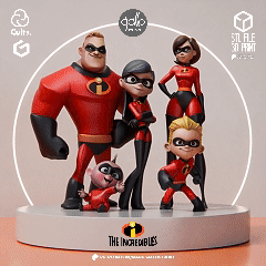 👾 THE_INCREDIBLES・Archivo STL para Impresión 3D・Cults