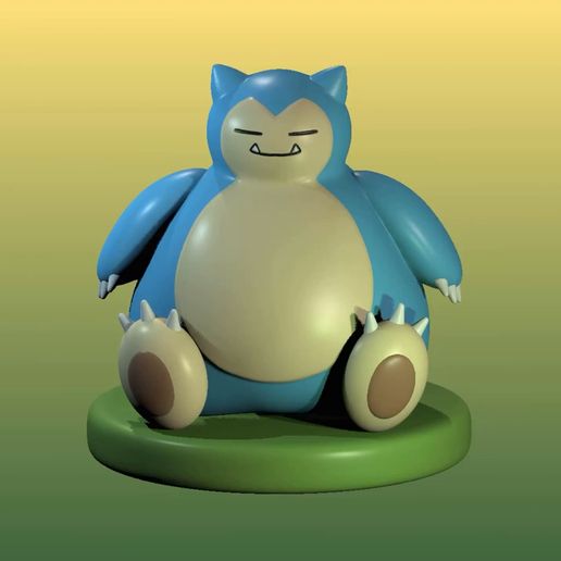 🐉 Snorlax (pokemon) STL・Free STL File for 3D printing・Cults