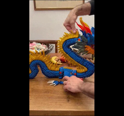 🐉 Articulated Dragon. Tian Long. 天龙. Giant Articulated Dragon. Sky ...