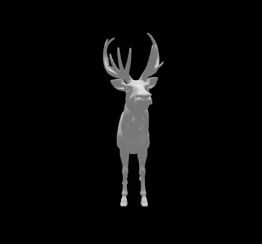 STL file Stylized Elk Deer 🦌 ・3D printer design to download・Cults