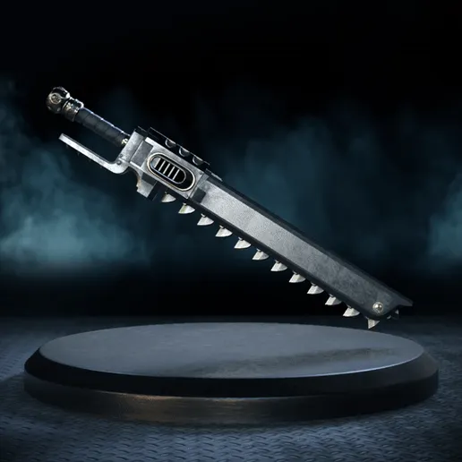🛰 Chainsword - Space Marine 2 Titus・ 3D File for 3D printing・Cults