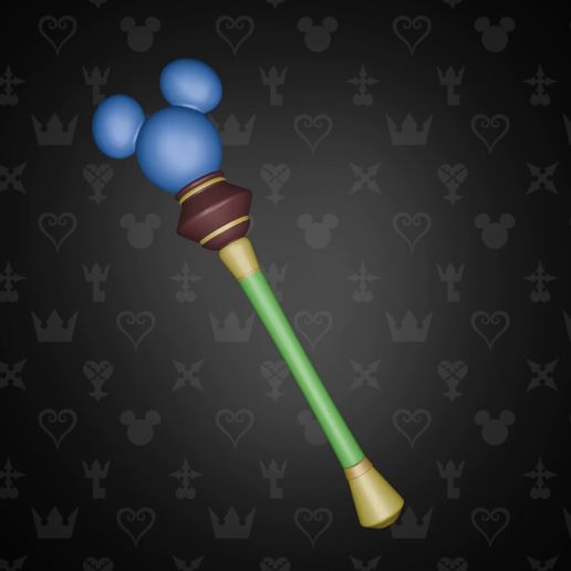 🥰 Dream Rod - Bâton de départ Kingdom Hearts・Fichier 3D pour Impression ...