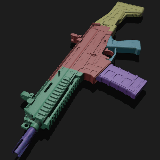 🔫 Hungarian CZ Bren 2 NATO SMG ( Prop-Gun ) 1/1 Scale・ STL File for 3D ...