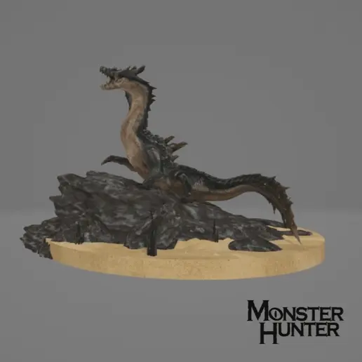 👹 MONSTER HUNTER LAGIACRUS FIGURE・ STL File for 3D printing・Cults