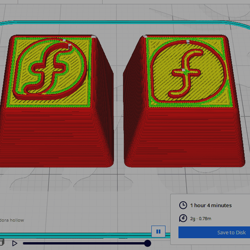 ⌨️ Mechanical Keyboard Keycap of Linux distro Fedora OS・Free STL File ...