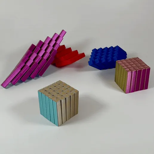 👌 Wobble Pixels Fidget Flexible Toy Print in Place・ 3D File for 3D ...