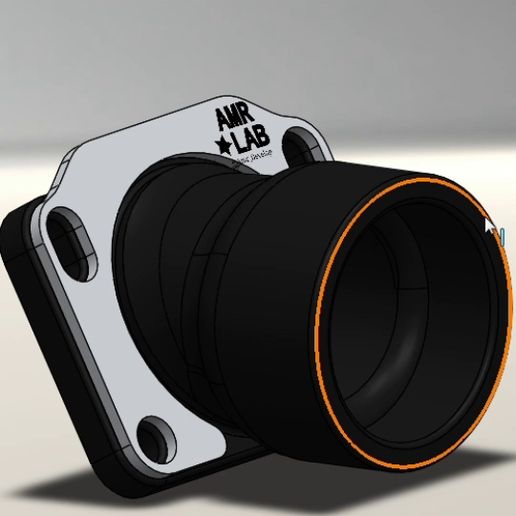 STL file Intake pipe AM6 big bore 🩻 (STEP)・3D printer design to download・Cults