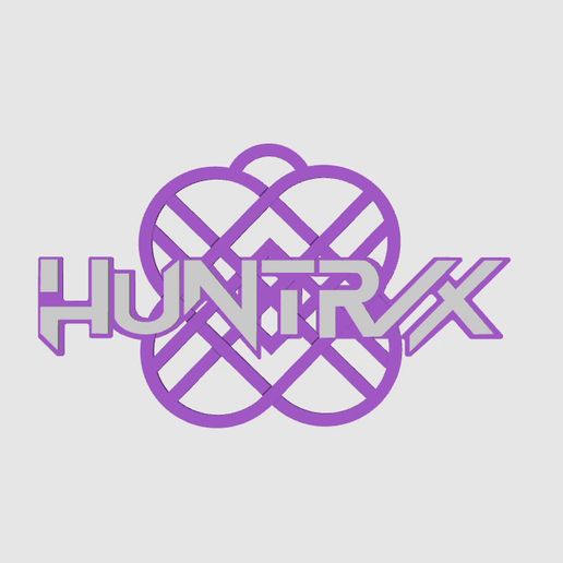 🏹 Kpop Demon Hunter logo llavero - HUNTRIX・Archivo 3MF para Impresión ...