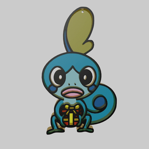 Free STL file CHRISTMAS TREE ORNAMENT - POKÉMON LARMELEON - Generation ...