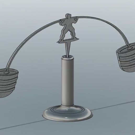 STL file Pendulo Musculoso 🦸 ・3D printing idea to download・Cults