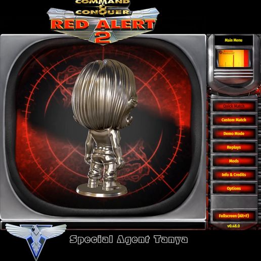 👾 Special Agent Tanya from red alert2・Free STL File for 3D printing・Cults