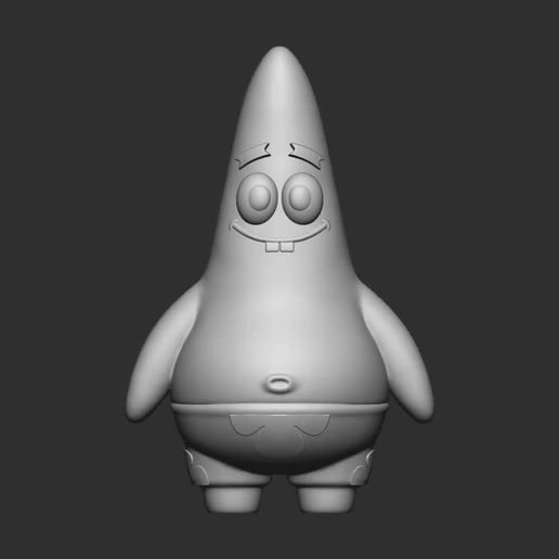 ⭐ Patrick Star – Chibi Cartoon Style・ STL File for 3D printing・Cults