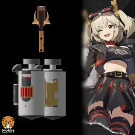 🔫 Burnice White Weapon Pack - ZZZ Zenless Zone Zero・ 3D File for 3D ...