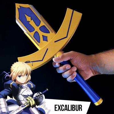 🗡️ Excalibur - Saber's Sword from the Fate Series・ 3D File for 3D ...