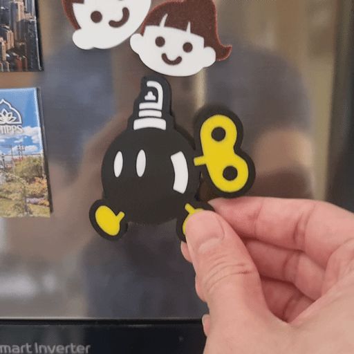 🗺️ Mario Kart World - "Bob-Omb Plugs" Magnet/Pin and Keychain・Free STL ...