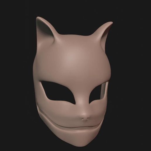 STL file FELINE MASK - STL Printable 😷 ・3D print model to download・Cults