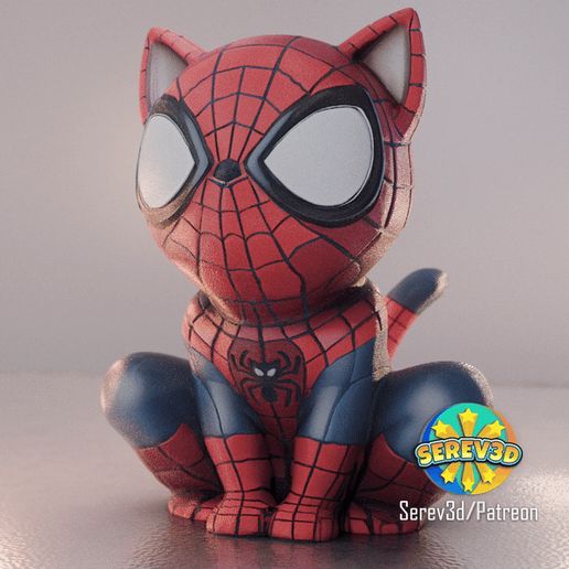 STL file Spider Cat - Spiderman Cosplay Cat - 3D print STL and ...