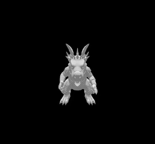 👹 Aztec Godzilla Kaiju・ STL File for 3D printing・Cults