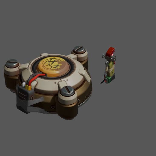 🪤 Overwatch Cosplay Junkrat (Trap, Mine)・ STL File for 3D printing・Cults
