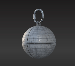 🛰 Moon-Sized Space Fortress Charm - 3D Printable Sci-Fi Sphere・ STL ...