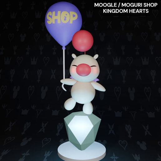 🥰 Moogle / Moguri Figure Kingdom Hearts Store・ 3D File for 3D printing ...