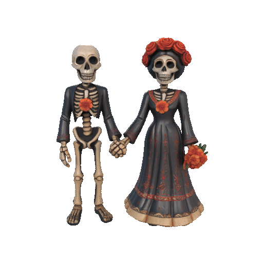 🧑‍🤝‍🧑 Catrina Couple - Día de los Muertos sculpture / Day of the Dead ...