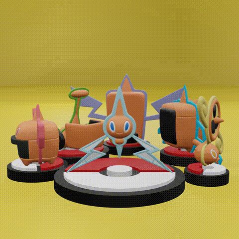 🐉 Pokemon No. 479 Rotom Pack・Archivo STL para Impresión 3D・Cults