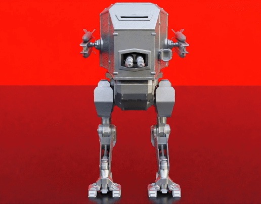 👾 Automaton Armored Scout Strider (bipod)- Helldivers 2・ STL File for ...