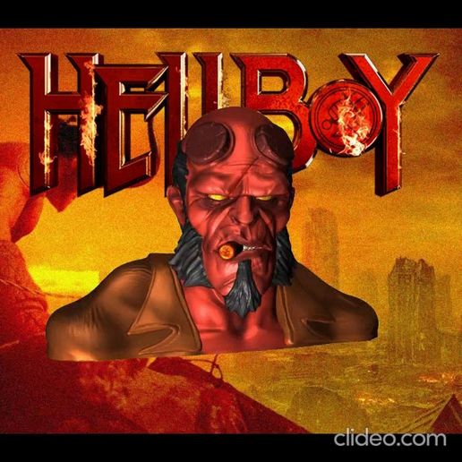 👤 Hellboy Bust - High Detail Fanart Figure / Busto de Hellboy (Resin ...