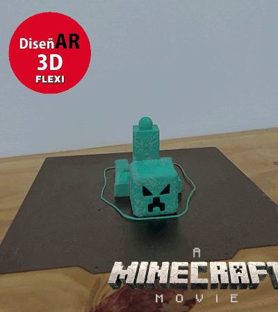 🎬 Minecraft movie Creeper・ STL File for 3D printing・Cults
