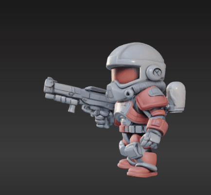 🛰 3D Printable Chibi Space Marine – Sci-Fi Miniature with Funko Flair ...