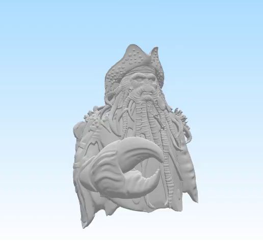 🎬 davy jones bas-relief・ STL File for 3D printing and CNC machining ...
