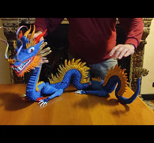 🐉 Articulated Dragon. Tian Long. 天龙. Giant Articulated Dragon. Sky ...
