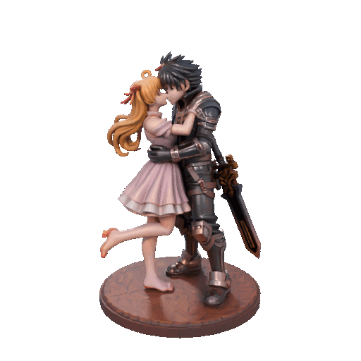 🗡️ SAO - Sword art online - Kirito and Asuka・ STL File for 3D printing ...