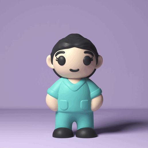 ♀️ Nurse Female・ STL File for 3D printing・Cults