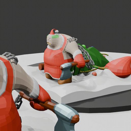 STL file Pudge grinch santa dota. 🎅 ・3D printer design to download・Cults