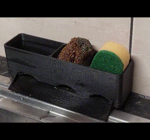 🧽 Sponge Holder Kitchen Caddy・ STL File for ・Cults